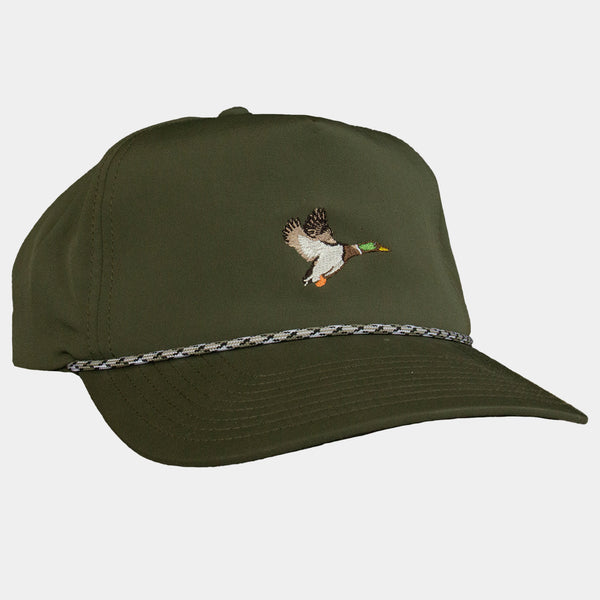 Green Mallard Rope Hat – Poncho