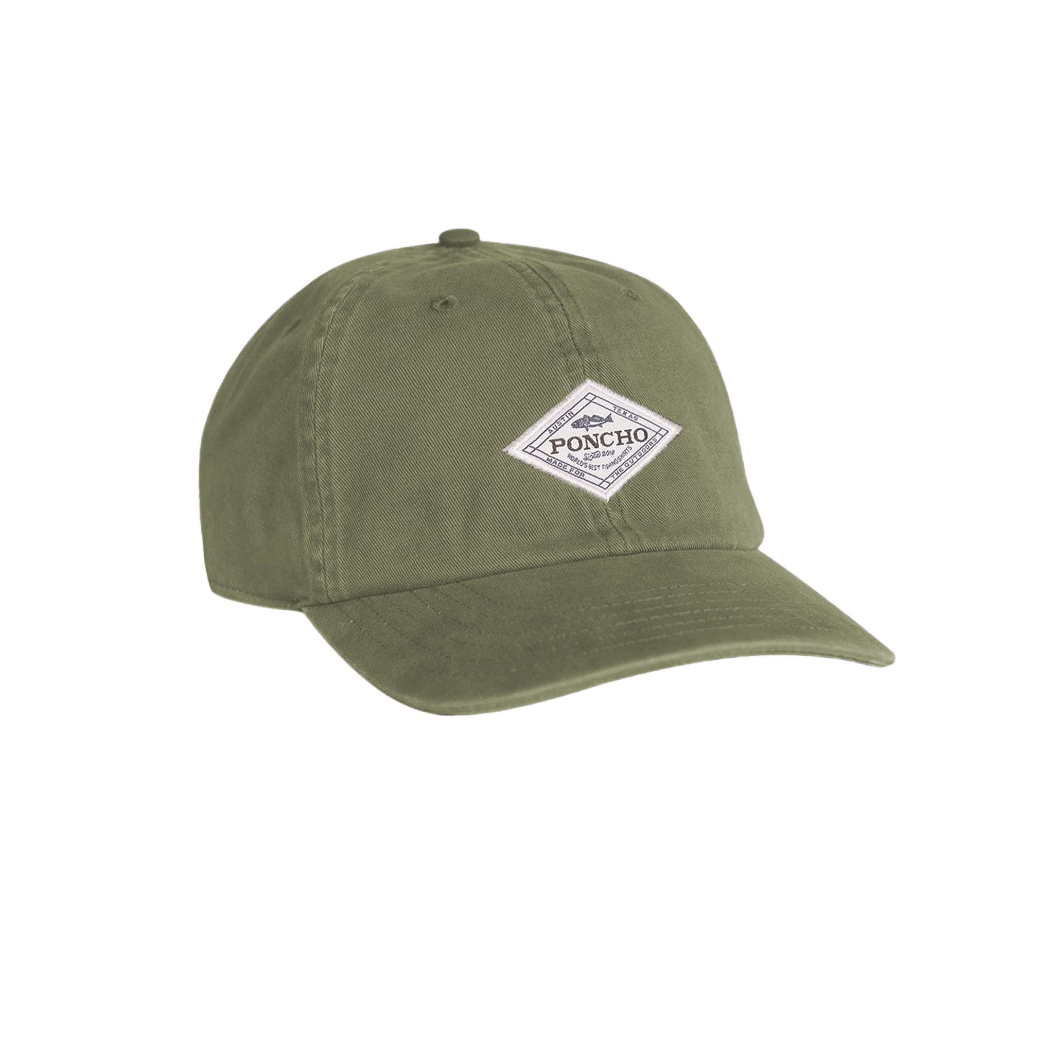 Olive Diamond Patch Hat – Poncho